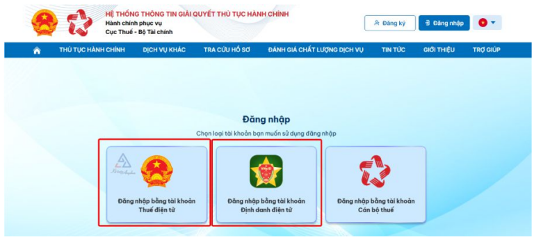 Hướng dẫn nộp tờ khai thuế điện tử trên Dịch vụ công (https ...